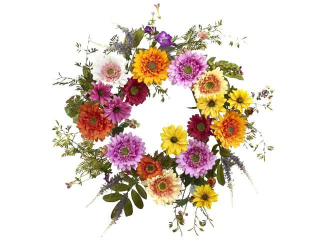 Click here for Nearly Natural 4936 African Sunflower Wreath 26-In... prices