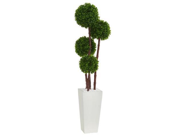 Click here for Nearly Natural 5872 4 Boxwood Topiary Artificial T... prices