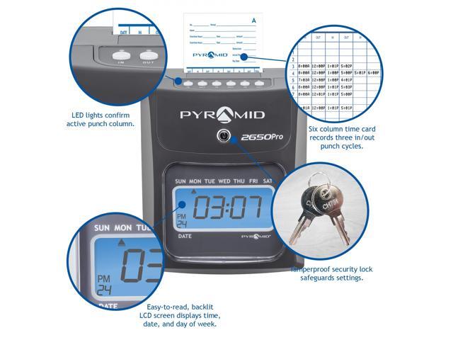 Click here for 2650 Pro Auto Aligning Time Clock LCD Display Char... prices