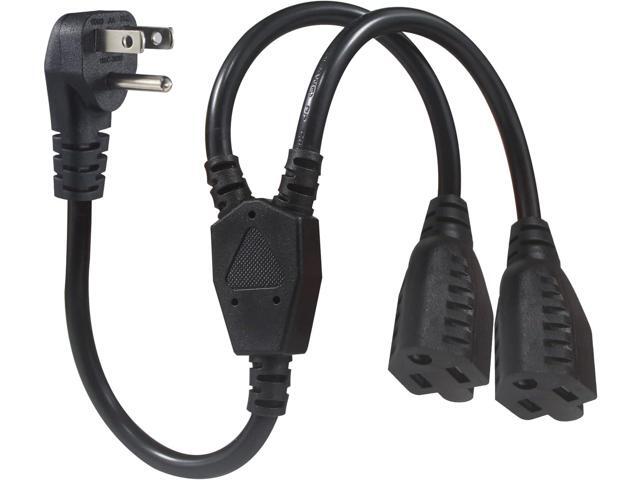 Click here for Power Cord Extension Y Splitter - 1 to 2 Way Outle... prices