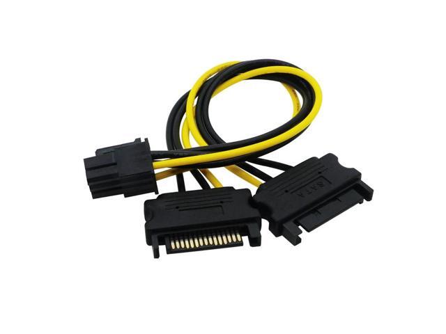 Click here for SATA Dual 15Pin M to Graphics card PCI-e PCIE 6 Pi... prices