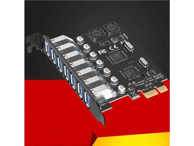 Click here for :(Black) NEW 7 Port USB 3.0 PCI Express X1 Expansi... prices