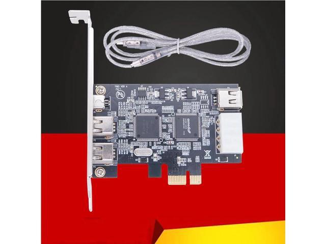 Click here for PCI-e 1X IEEE 1394A 4 Port(3+1) Firewire Card Adap... prices