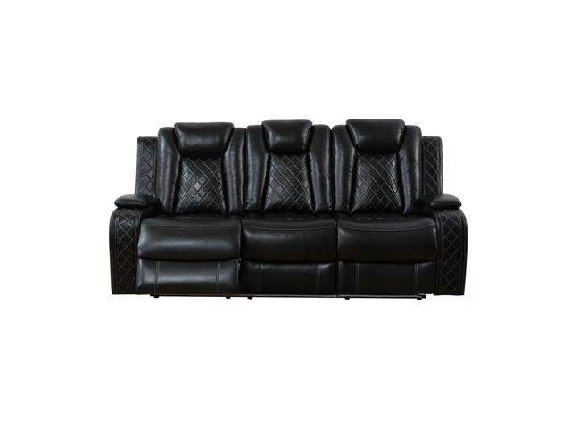 Click here for taoruifang Black Breathing Leather Living Room Sec... prices