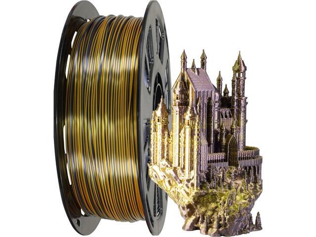 Click here for Bicolor Double Colors Silk Metallic Gold Black PLA... prices