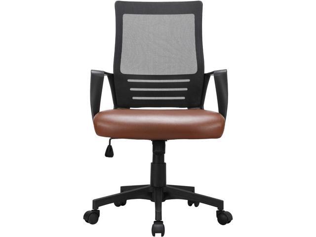 Click here for Yaheetech Mid Back Mesh Office Chair with Leather... prices