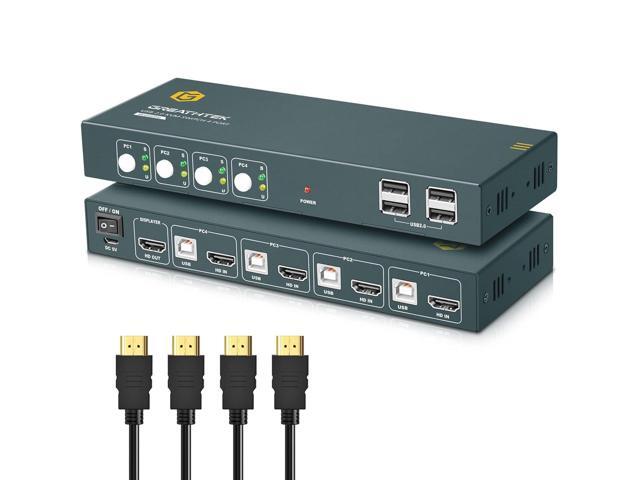 Click here for KVM Switch HDMI 4K@60Hz for 4 Computers Share 1 Mo... prices