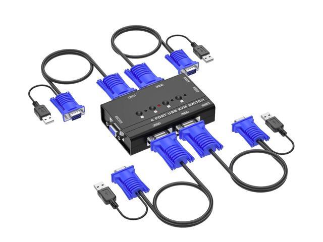 Click here for VGA KVM Switch  Yinker 4 Port USB VGA KVM Switch w... prices