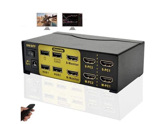 Click here for Dual Monitor KVM Switch HDMI 2 Port USB Kvm Switch... prices
