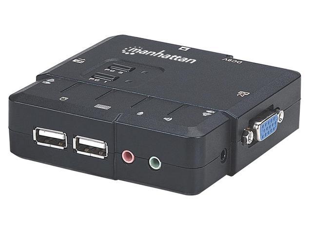 Click here for Manhattan 2-Port Compact KVM Switch (151252) prices