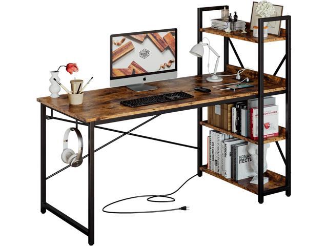 Click here for IRONCK Computer Desk 55 with Power Outlet & Storag... prices