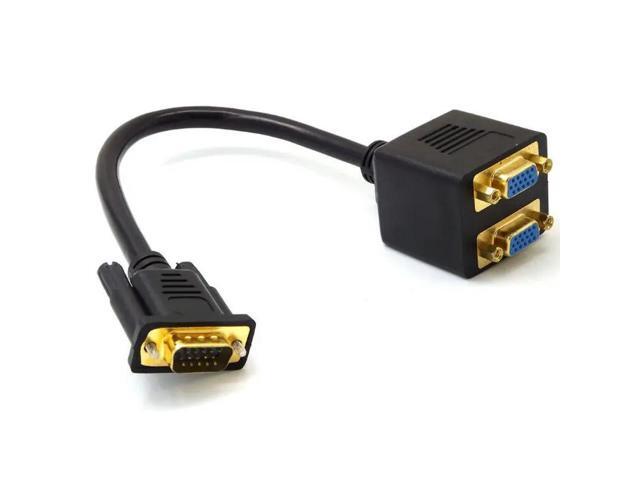 Click here for Great-Q RGB VGA SVGA Male to 2 VGA HD 15 Female Sp... prices