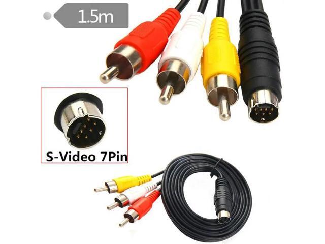 Click here for MIDI S Video 7Pin plug to 3 RCA male Audio Video C... prices