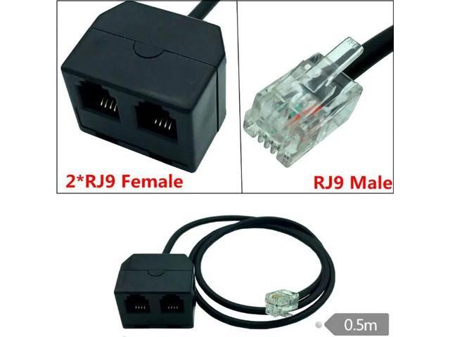 Click here for RJ9 Male to 2 Female 4P4C Connector Adapter Splitt... prices