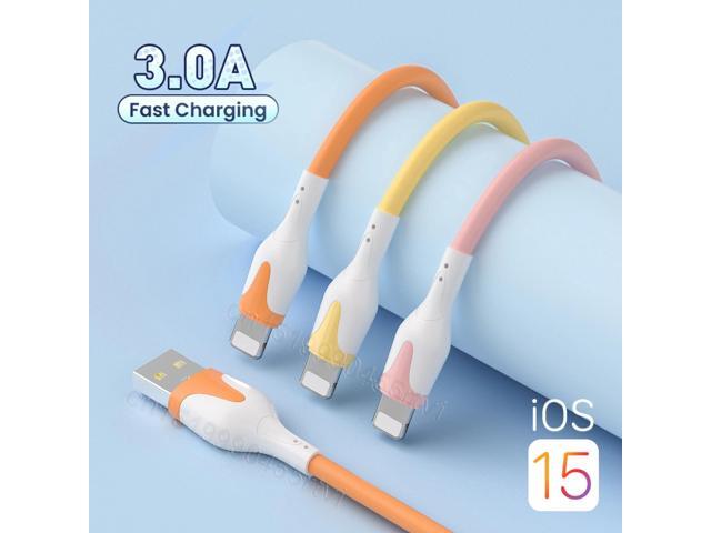 Click here for Soft Silicone USB Cable For iPhone 14 13 12 11 Pro... prices