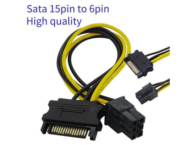 Click here for 20CM SATA 15pin to 6 Pin PCI-E PCIE Express Graphi... prices