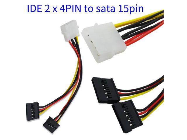 Click here for 20cm 4-pin M-olex IDE Female to two 15-pin Serial... prices