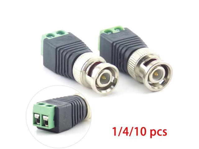 Click here for 1/10pcs BNC Male Connector Coax CAT5 Adapter Plug... prices
