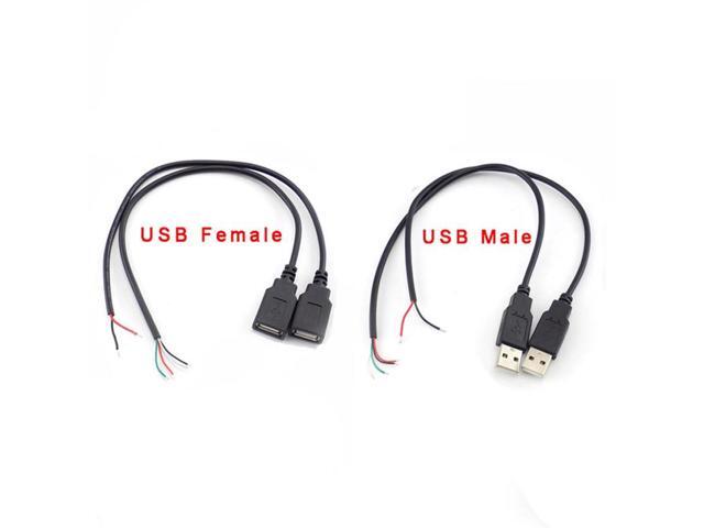 USB Connector Male Female Cable 4 Pin Wire Data Cable Extension Cord 2 ...