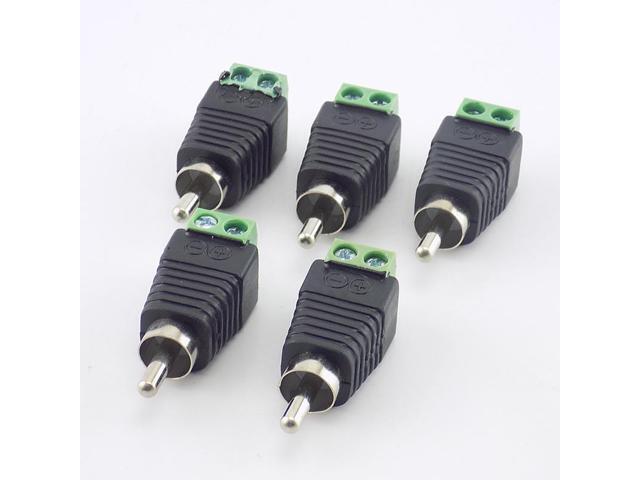 Click here for 5pcs/lot CCTV Phono RCA Male Plug TO AV Terminal C... prices
