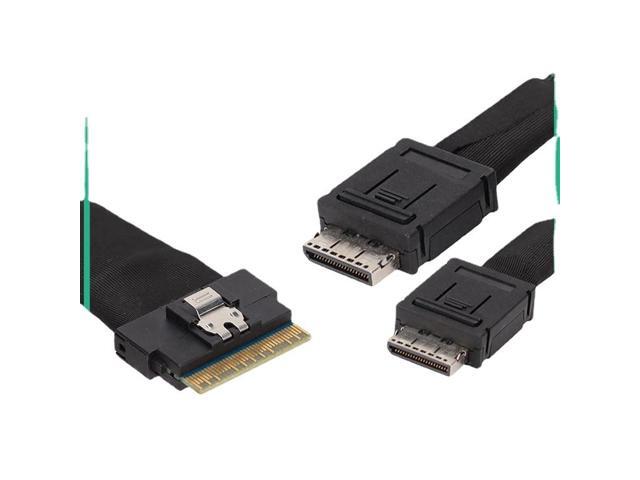 Click here for 0.5M PCI-Express SFF-8654 8i 74Pin to Dual Oculink... prices