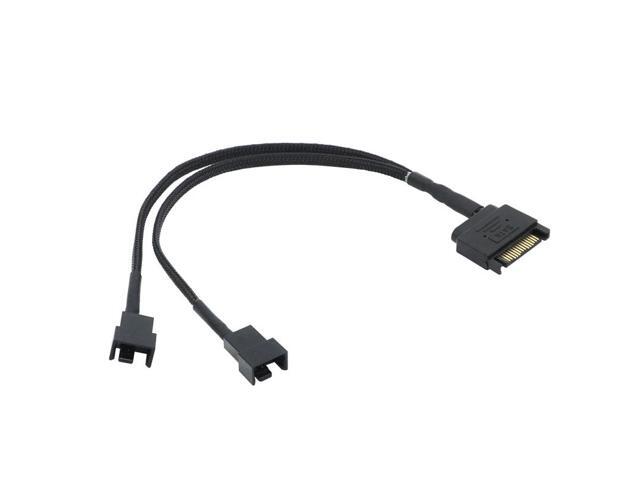 Click here for Black Sleeved 30cm Cooler Cooling Fan Splitter Pow... prices