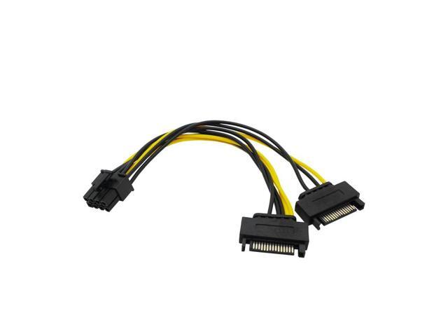 Click here for Dual 15 Pin SATA Male to PCIe 8Pin Male Power supp... prices