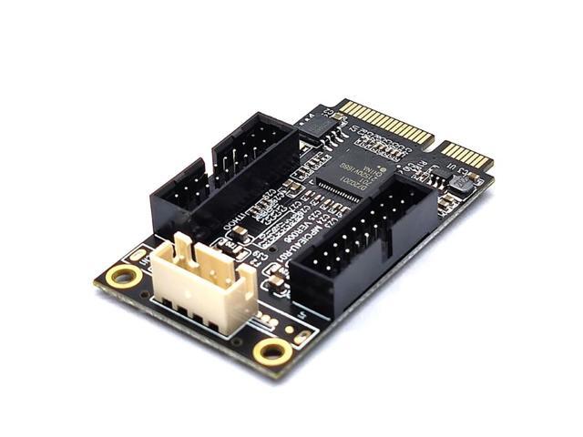 Click here for Mini PCIe to Dual 19-Pin Front Panel Extension Car... prices