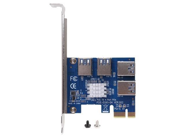 Click here for 4 Port PCI-E Extender Riser PCI-E 1x to 16x USB 3.... prices