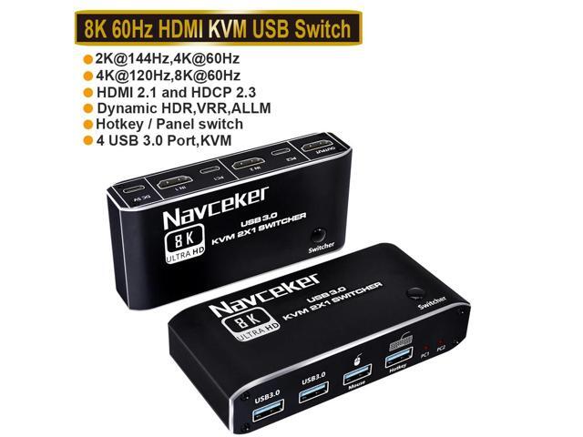 Click here for 8K KVM Switch HDMI-compatible 4K 120Hz 2 Port HD K... prices