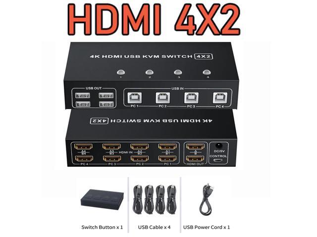Click here for 1pc Displayport HDMI KVM Switch dual monitor 4X2 2... prices