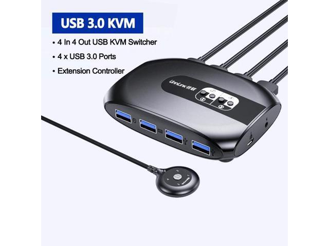 Click here for Unnlink USB 3.0 KVM Switch 2 or 4 Computer Share 4... prices