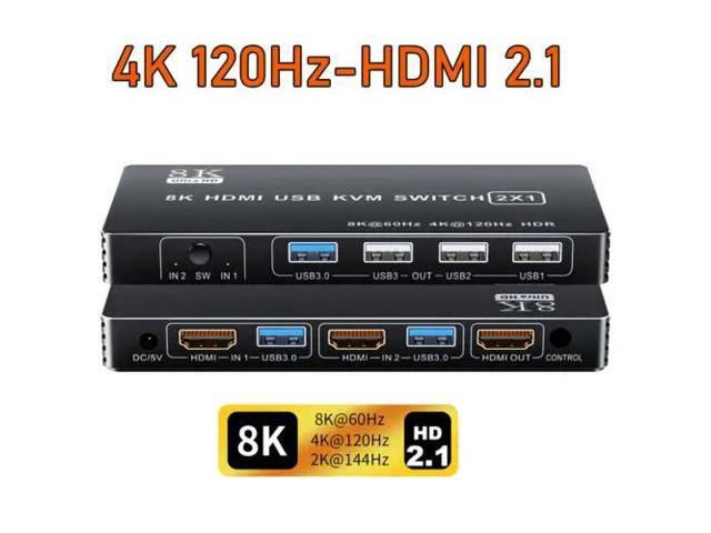 Click here for HDMI 2.1 KVM Switch 4K 120Hz HDMI USB KVM Switch D... prices