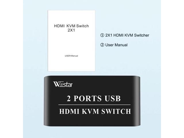 Click here for 2X1 HDM KVM Switch Box Selector HDMI Switch 2 In 1... prices
