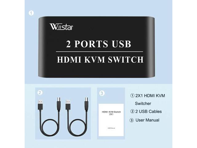 Click here for 2X1 HDM KVM Switch Box Selector HDMI Switch 2 In 1... prices