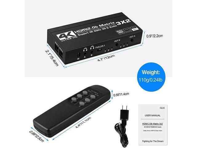 Click here for HDMI Ture Matrix Switcher 3x2 Matrix HDMI Switch S... prices