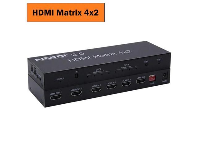 Click here for (EU Plug)(Matrix 4x2)4K 60Hz 4x4 HDMI Matrix Switc... prices