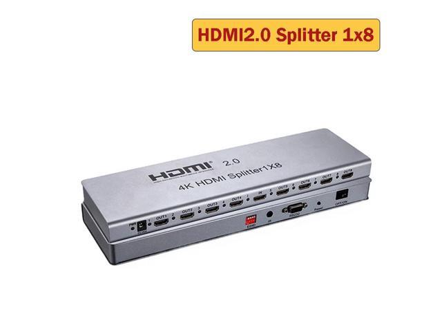 Click here for 4K 60Hz 1x8 HDMI 2.0 Splitter 1 in 2 4 6 8 out 1x2... prices