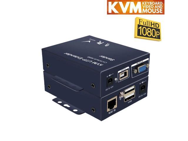 Click here for 1080P USB VGA KVM Extender over Cat5e/6 Ethernet C... prices