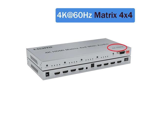 Click here for 4K@60Hz HDMI Matrix Switch 4x4 with Audio Extracto... prices