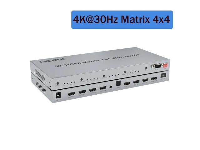 Click here for 4K@60Hz HDMI Matrix Switch 4x4 with Audio Extracto... prices