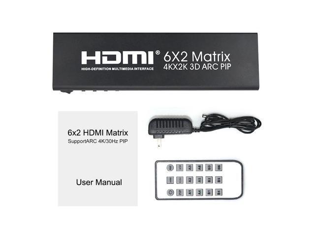 Click here for HDMI Matrix 6x2 HDMI Martrix Switcher 6 in 2 out w... prices