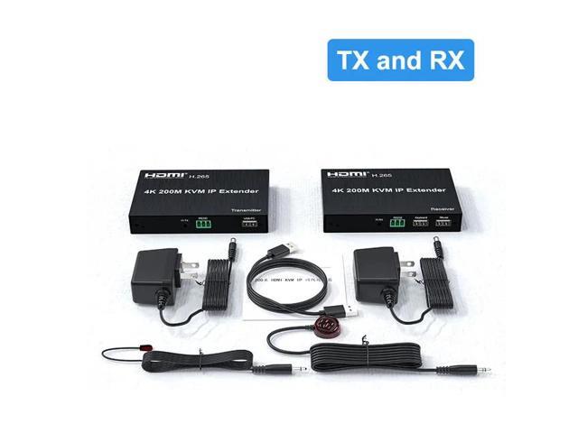 Click here for (with AU Plug)(1 TX and 1RX)4K 200M HDMI IP KVM Ex... prices