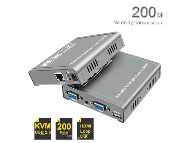 Click here for (With AU Plug)(only one RX)200M VGA KVM Extender o... prices