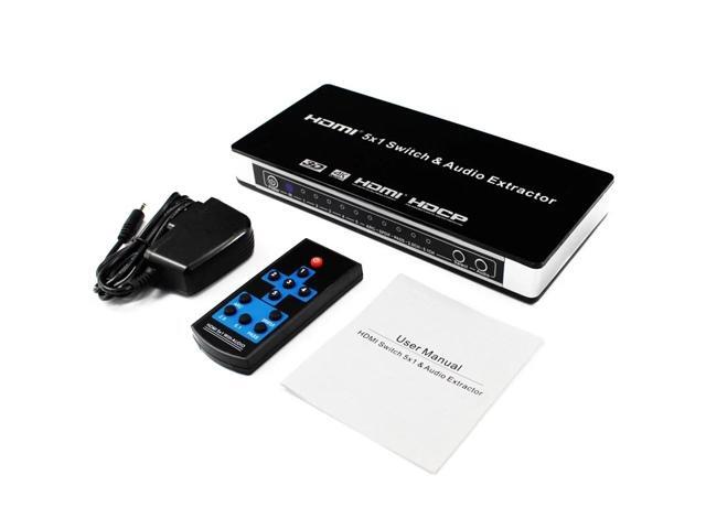 Click here for 5 Port HDMI Switch ARC Audio Extractor 5x1 with AR... prices