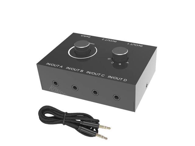 Click here for 4 Channel 3.5mm Stereo Audio Switch 4x1 Bi-directi... prices