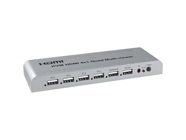 Click here for KVM HDMI 4X1 Quad Multi Viewer Switch 4 In 1 Out V... prices