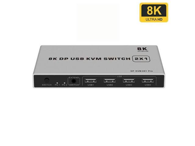 Click here for 8K Dual-port DP USB KVM 2x1 Displayport KVM Switch... prices