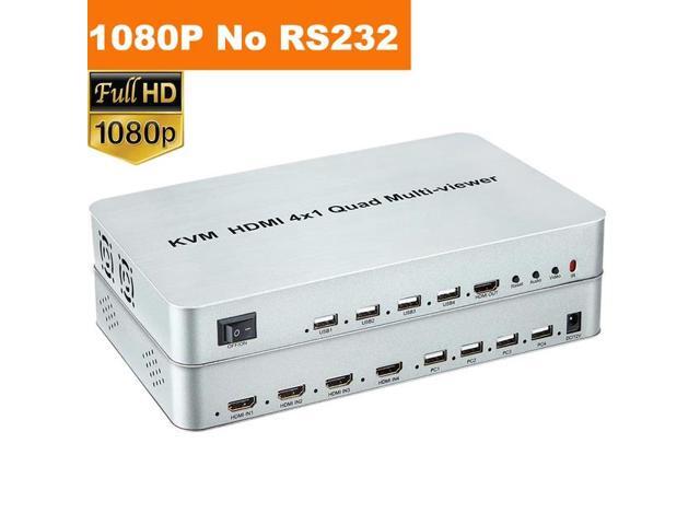 Click here for KVM HDMI Multi-viewer 4X1 4K 60Hz HDMI KVM Quad Sc... prices