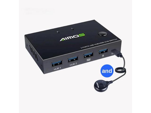 Click here for 2 In 1 Out 4K USB HDMI KVM Switch Box for 2 PC Sha... prices